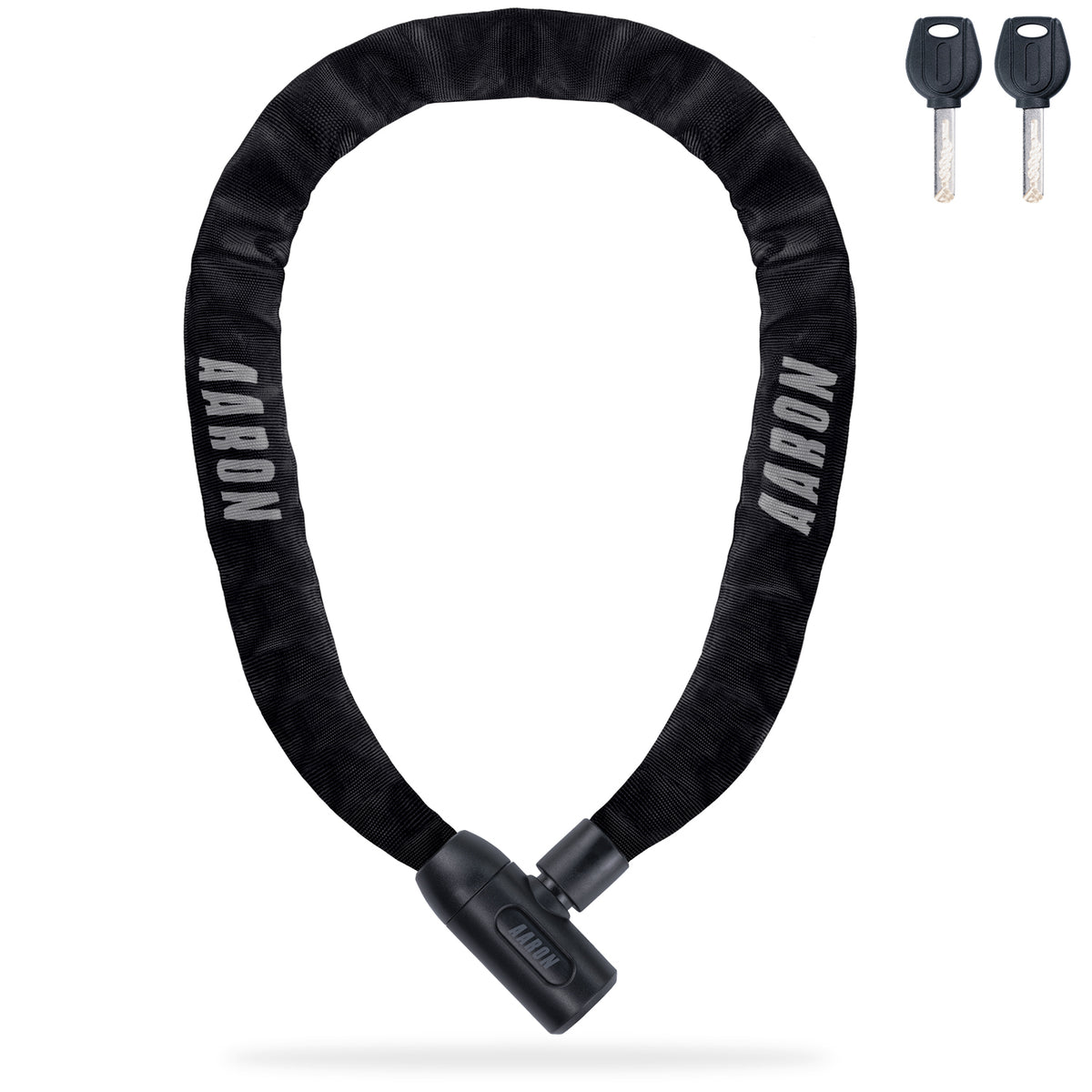 AARON Lock One Fahrradschloss mit Schlüssel - Schwarz